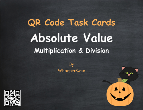 Halloween Math: Absolute Value - Multiplication & Division QR Code Task ...