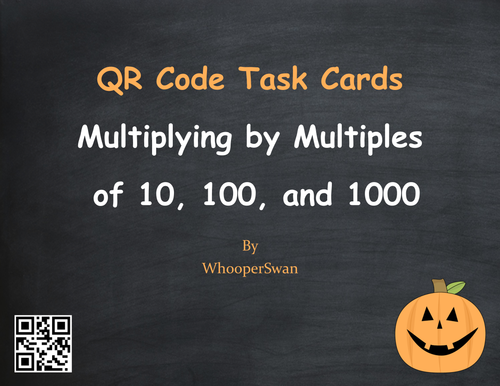 Halloween Math: Multiplying by Multiples of 10, 100, and 1000 QR Code ...
