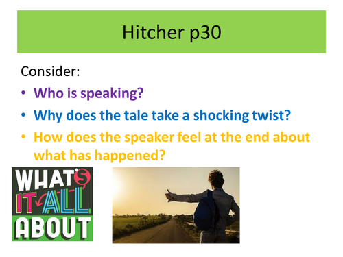 Simon Armitage Hitcher Conflict poetry | Teaching Resources