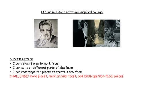 John Stezaker Face Collages | Teaching Resources