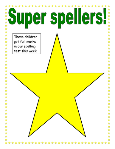 Super spellers poster | Teaching Resources
