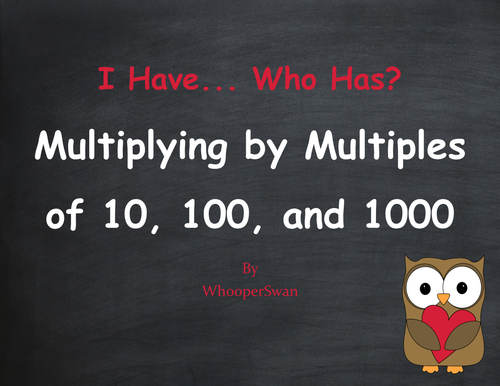 Valentine's Day Math: Multiplying by Multiples of 10, 100, and 1000 ...