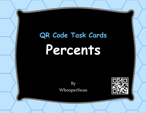 Valentine's Day Math: Percents QR Code Task Cards | Teaching Resources