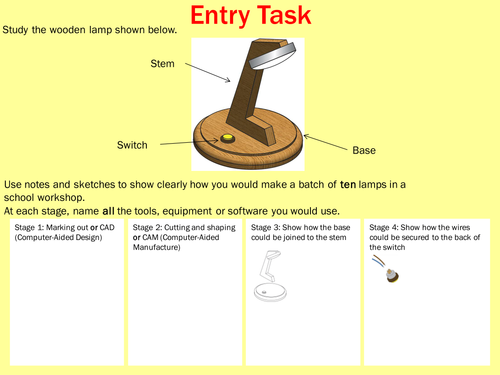 Revision - Surface finishes, CAD, CAM | Teaching Resources