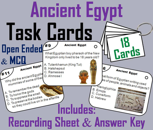 Ancient Egypt Task Cards | Teaching Resources Ancient Egypt Task Cards | Teaching Resources