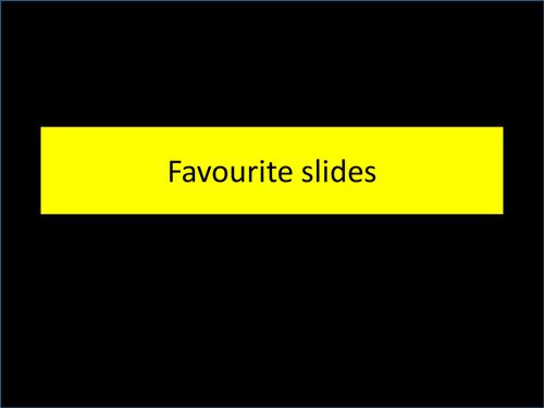Favourite slides for planning lessons | Teaching Resources
