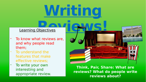Writing Reviews! | Teaching Resources