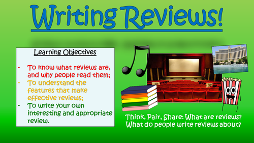 Writing Reviews! | Teaching Resources
