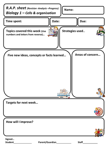 Gcse Biology Revision Scaffold Teaching Resources 