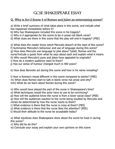 Romeo and Juliet: Why is Act 2 Scene 4 an entertaining scene ...