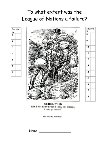 OCR GCSE History: The League of Nations 1919 - 1939 | Teaching Resources