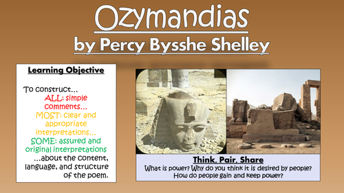 Ozymandias - Percy Bysshe Shelley | Teaching Resources