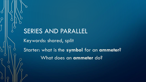 Series and Parallel | Teaching Resources