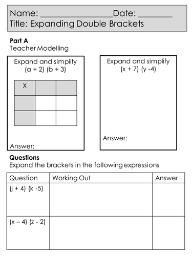 4 Worksheets - New GCSE Mathematics Specification - Foundation ...