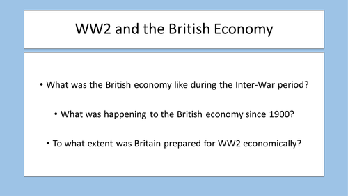 4 Lessons on Post WW2 Economy AQA A Level | Teaching Resources