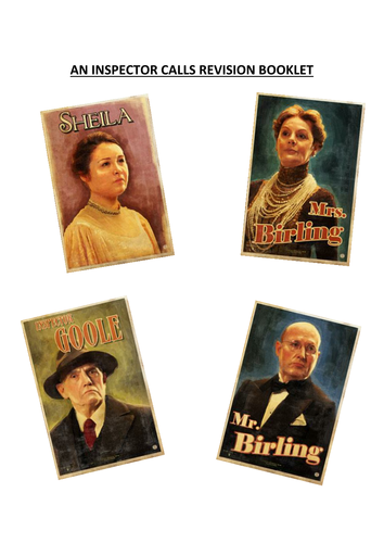 An Inspector Calls Revision Booklet | Teaching Resources