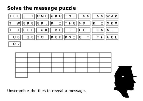 Solve the message puzzle from William Tecumseh Sherman (1820-1891 ...
