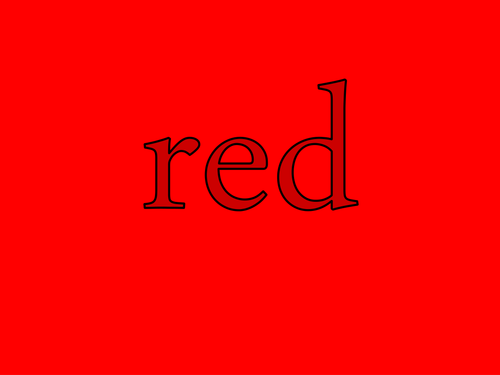 Colour RED - PPT to teach preschoolers about colours | Teaching Resources