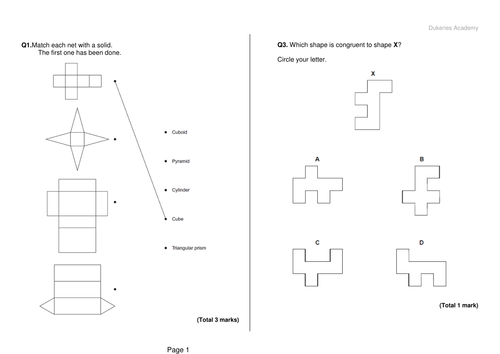 Transformations Exam Questions Higher Teaching Resources