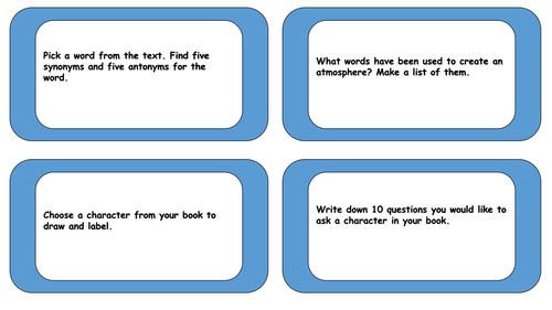 Guided Reading Activity Cards | Teaching Resources