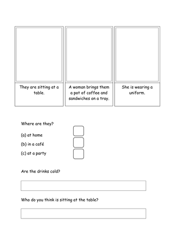 Read, draw, think and write comprehensions. | Teaching Resources