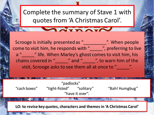 AQA English Literature 'A Christmas Carol' Revision | Teaching Resources