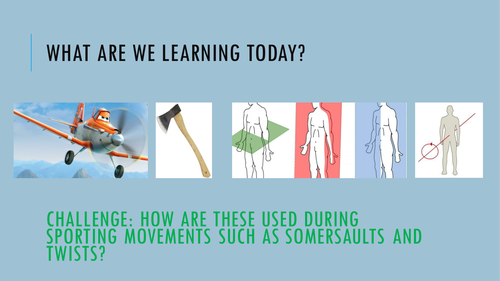 Edexcel GCSE PE 2016- Planes and Axes (9-1 specification) | Teaching ...