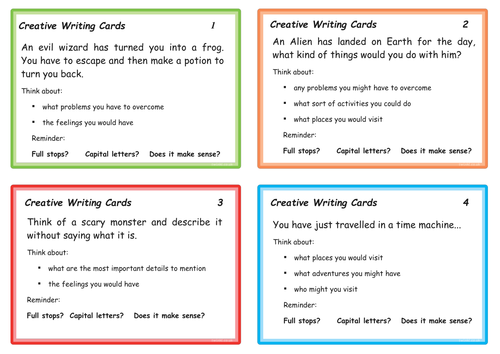 Fantasy Creative Writing Prompt Cards | Teaching Resources