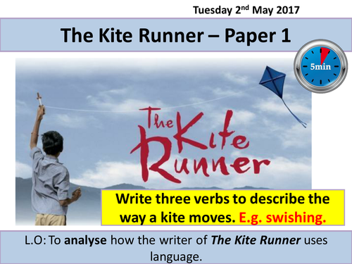 AQA English Language Paper 1: The Kite Runner | Teaching Resources