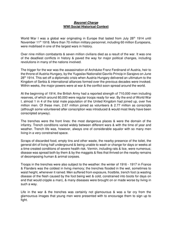 Ted Hughes 'Bayonet Charge' | Teaching Resources