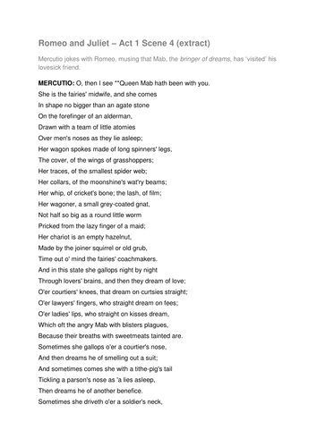EDEXCEL English Literature - Paper 1: Romeo and Juliet (sample question ... EDEXCEL English Literature - Paper 1: Romeo and Juliet (sample question ...