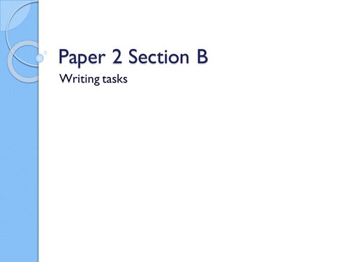 AQA English Paper 2 Section B | Teaching Resources
