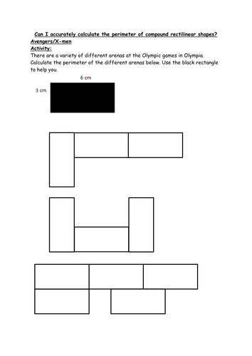 Calculating the perimeter of compound rectilinear shapes - KS2 Year 5/6 ...