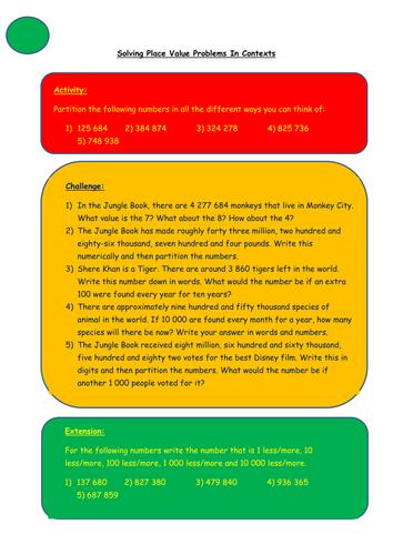 Nrich Place Value Problem Solving Ks2