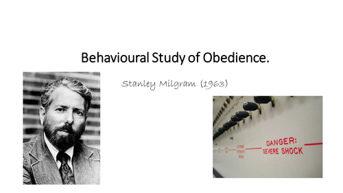 Milgram (1963) | Teaching Resources