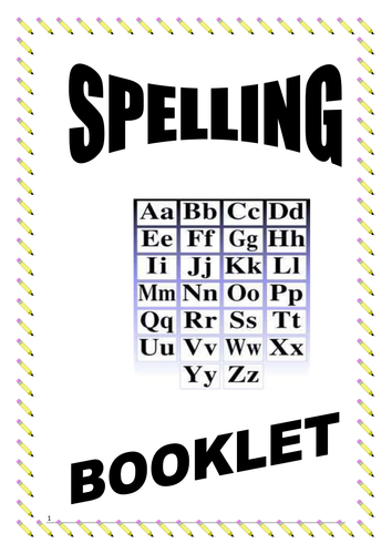 Spelling booklet- 43 pages of extensive spellings practice. | Teaching ...