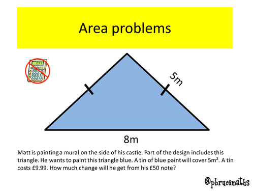 Worded Area Problems | Teaching Resources