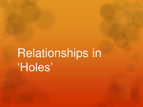 Holes lesson 5 | Teaching Resources Holes lesson 5 | Teaching Resources