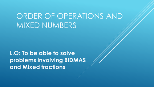 Very challenging BIDMAS lesson for higher ability, good for Ofsted ...