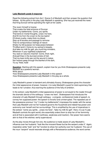 Grade 9 essay 'Macbeth' | Teaching Resources Grade 9 essay 'Macbeth' | Teaching Resources