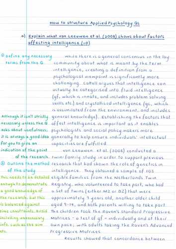 OCR Unit 3 Optional Topics - Child Model Answer | Teaching Resources