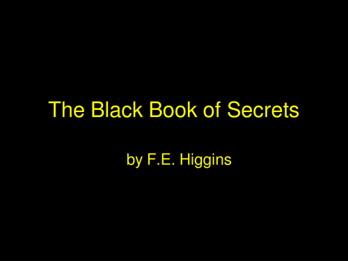 The Black Book of Secrets | Teaching Resources