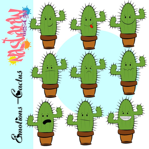 Emotions-Cactus Clip Art | Teaching Resources Emotions-Cactus Clip Art | Teaching Resources