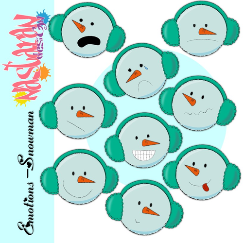 Emotions-Snowman Clip art | Teaching Resources Emotions-Snowman Clip art | Teaching Resources