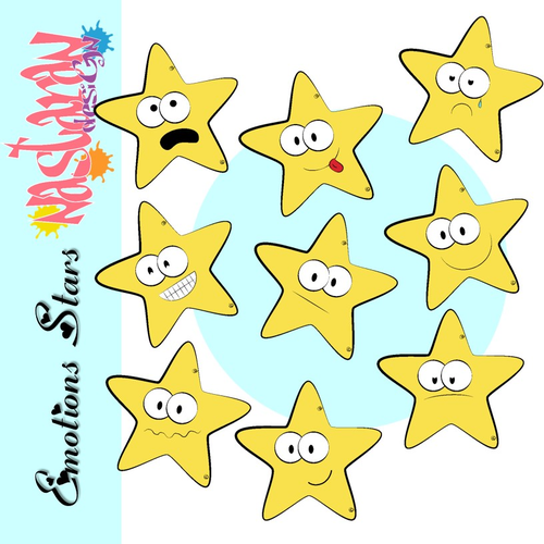 Emotions-Stars Clip art | Teaching Resources Emotions-Stars Clip art | Teaching Resources
