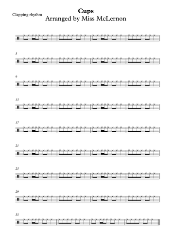 The Cup Song - Pitch Perfect | Teaching Resources