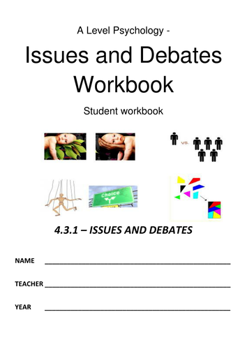 Issues and Debates - AQA Paper 3 | Teaching Resources Issues and Debates - AQA Paper 3 | Teaching Resources
