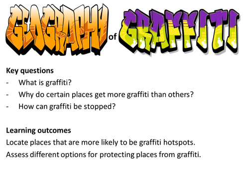 Geography of Crime- Graffiti | Teaching Resources