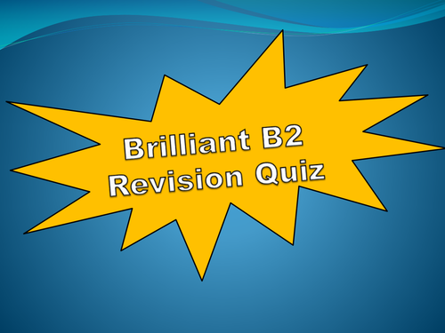 Edexcel B2 Topic 1 Multiple Choice Questions | Teaching Resources