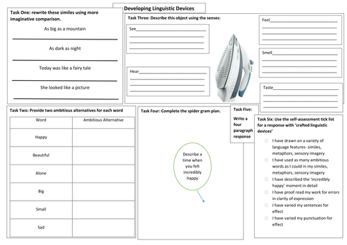 Developing Linguistic Devices Teaching Resources